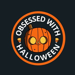 Obsessed With Halloween Print | Cute Pumpkin Decor - Etsy