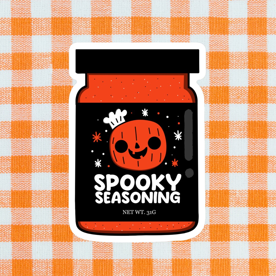 Spooky Season Sticker | Spooky Seasoning Sticker | Cute Halloween ...