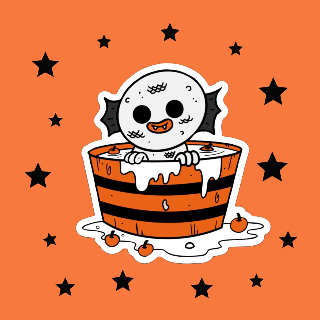 Halloween Party Sticker | Monster Mash Sticker | Spooky Cute Stickers ...