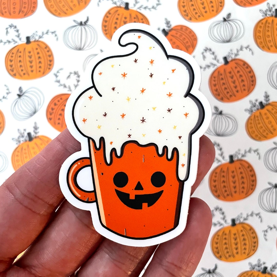 Pumpkin Spice Latte Sticker | Pumpkin Spice Sticker | Spooky Cute | PSL ...