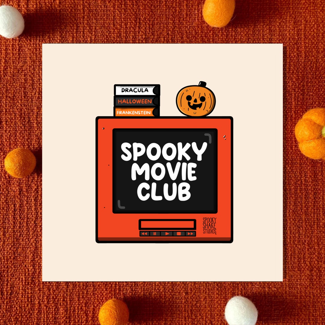 Spooky Movie Club Print: Retro Horror VHS Tape Art - Etsy