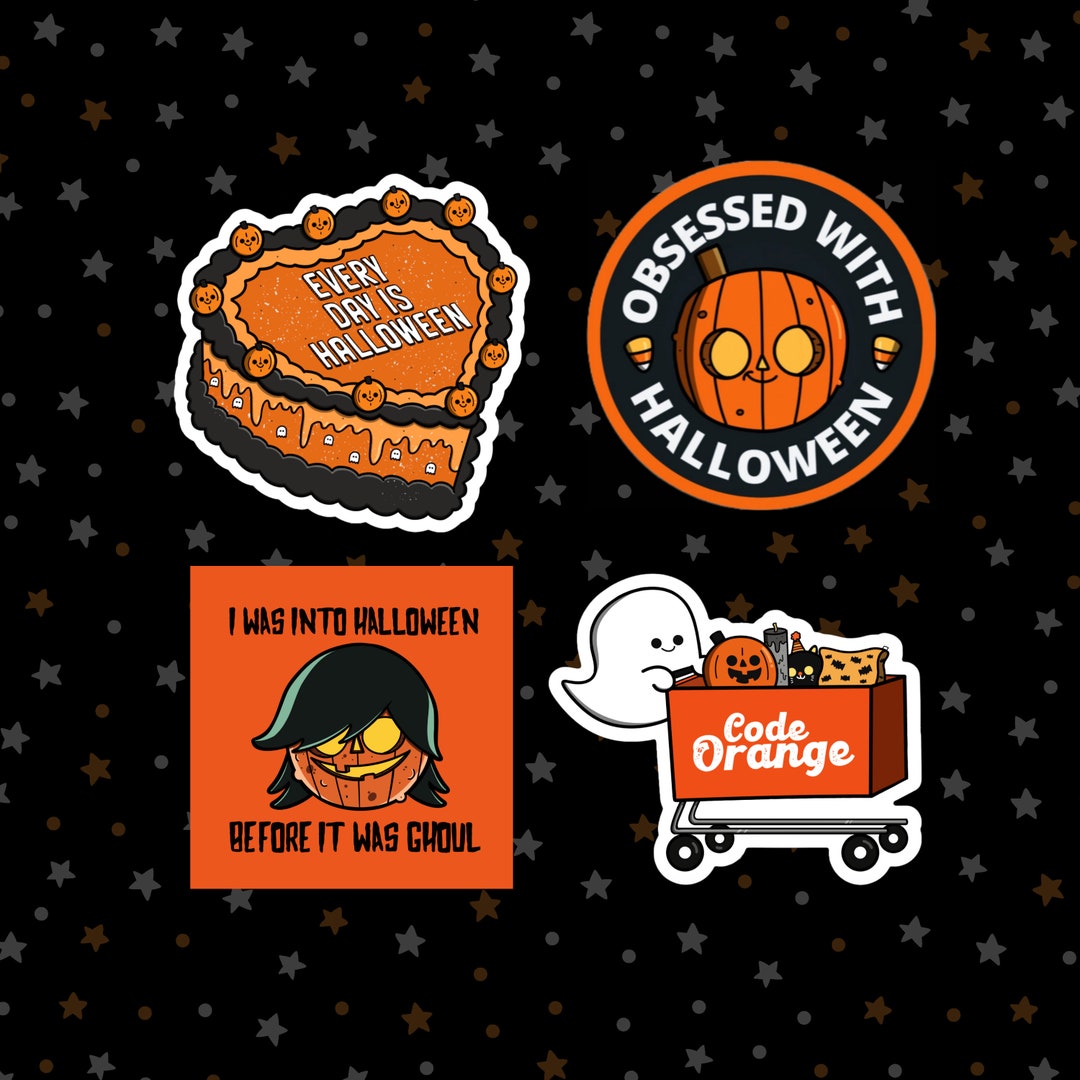 Cute Halloween Vinyl Sticker Pack | Water-resistant Decals - Etsy