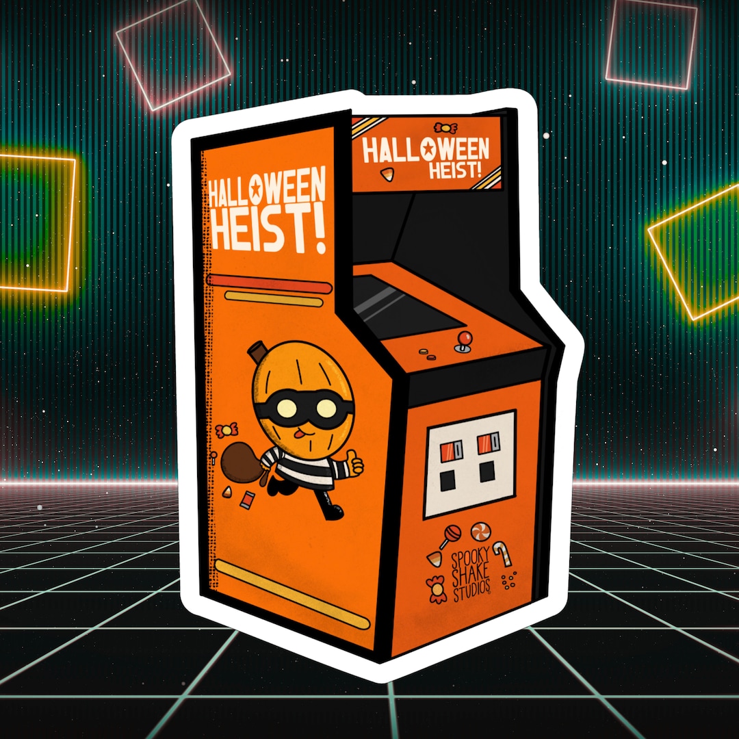 Halloween Video Game Sticker | Retro Halloween Sticker | Spooky Video ...