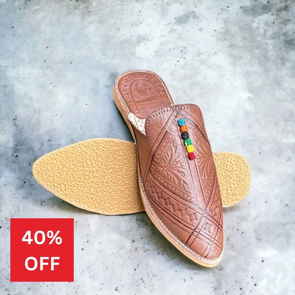 Brown Mules - Etsy