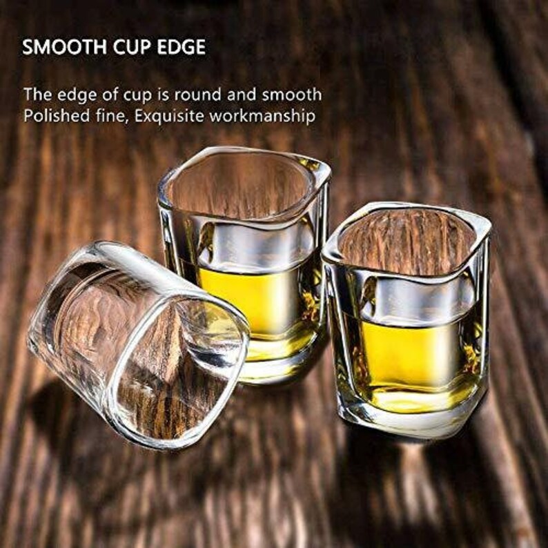Shot Glass Set With Heavy Base 2 Oz Shot Glasses Clear Shot Etsy