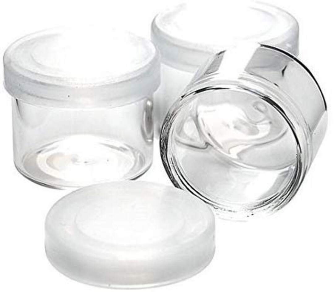 24 Pcs, Glass Concentrate Jars With Silicon Lids Air Tight Medical ...
