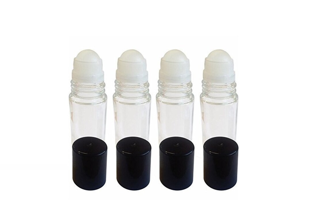 4 Pack 1 Oz 30ml Roll on Empty Glass Bottles for Essential - Etsy