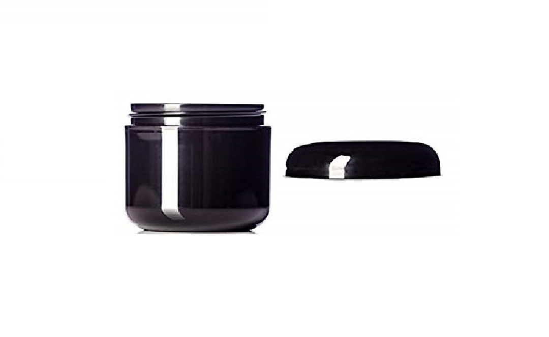 12 Pcs Black Double Wall Plastic Jars With Dome Lid 4 OZ - Etsy