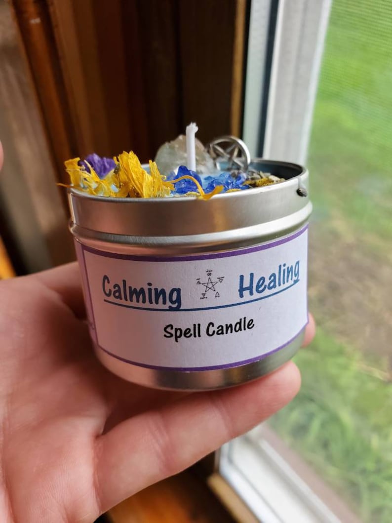 CALMING / HEALING / INTENTION / Manifest / Spell Candle/ - Etsy