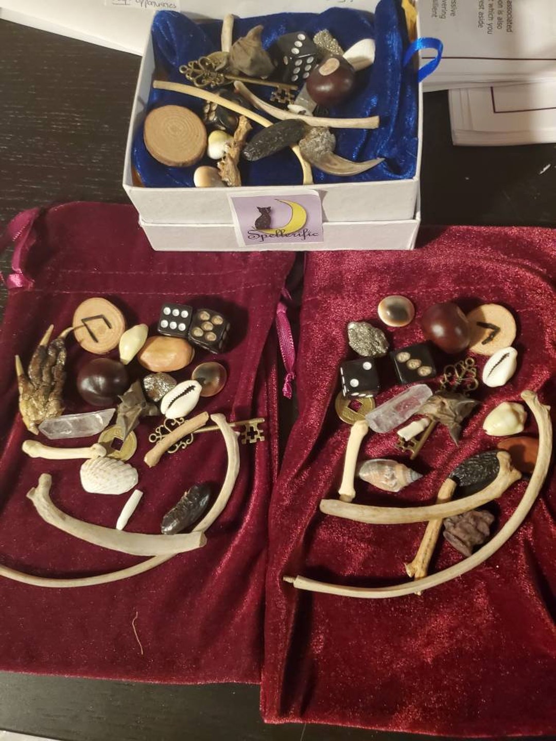 BONE THROWING KIT - Divination / Curio / Witchcraft / Hoodoo / Wicca ...