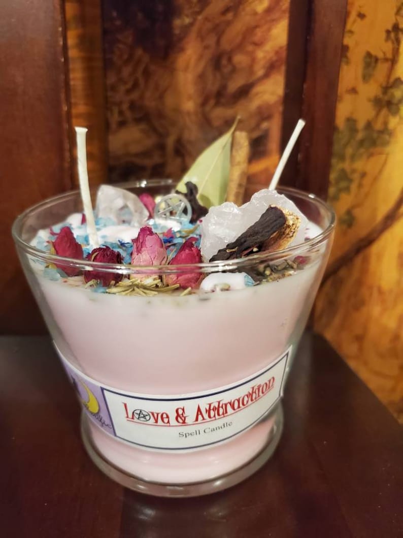 LOVE / ATTRACTION / INTENTION / Spell Candle/ Ritual Candle / | Etsy