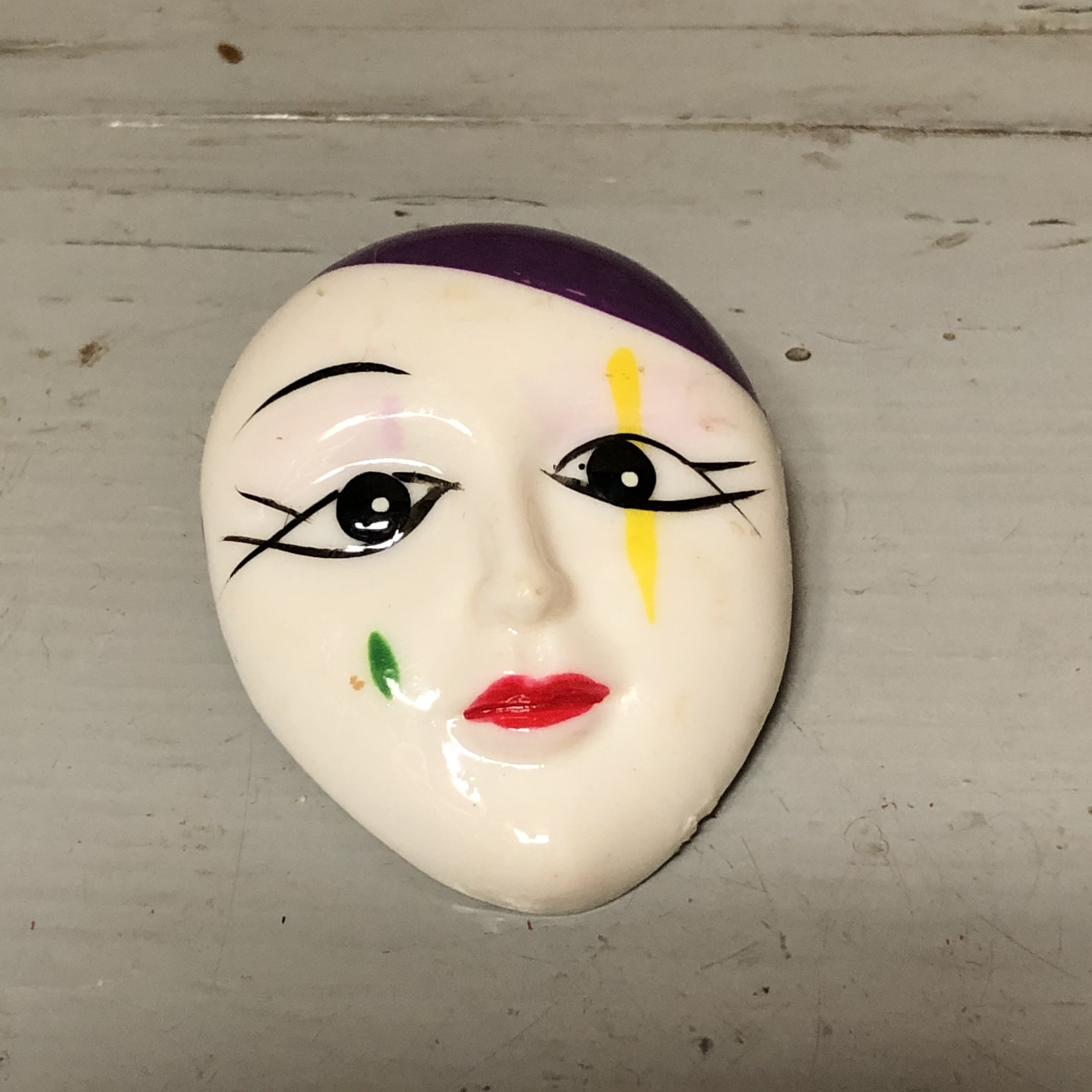 Vintage Buttons Vintage Pins Face Pins Face Mask Pins | Etsy