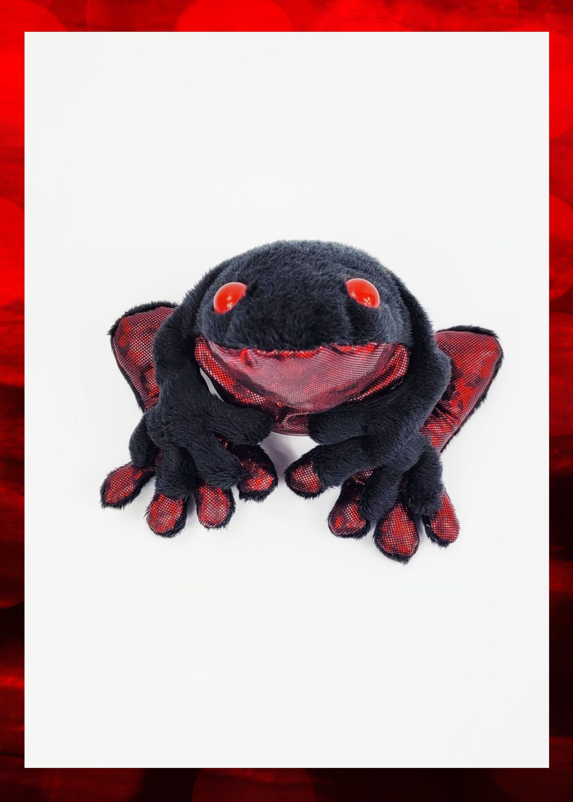 Goth Frog Plush WEIGHTED Frog Plushie Stress Release Frog - Etsy