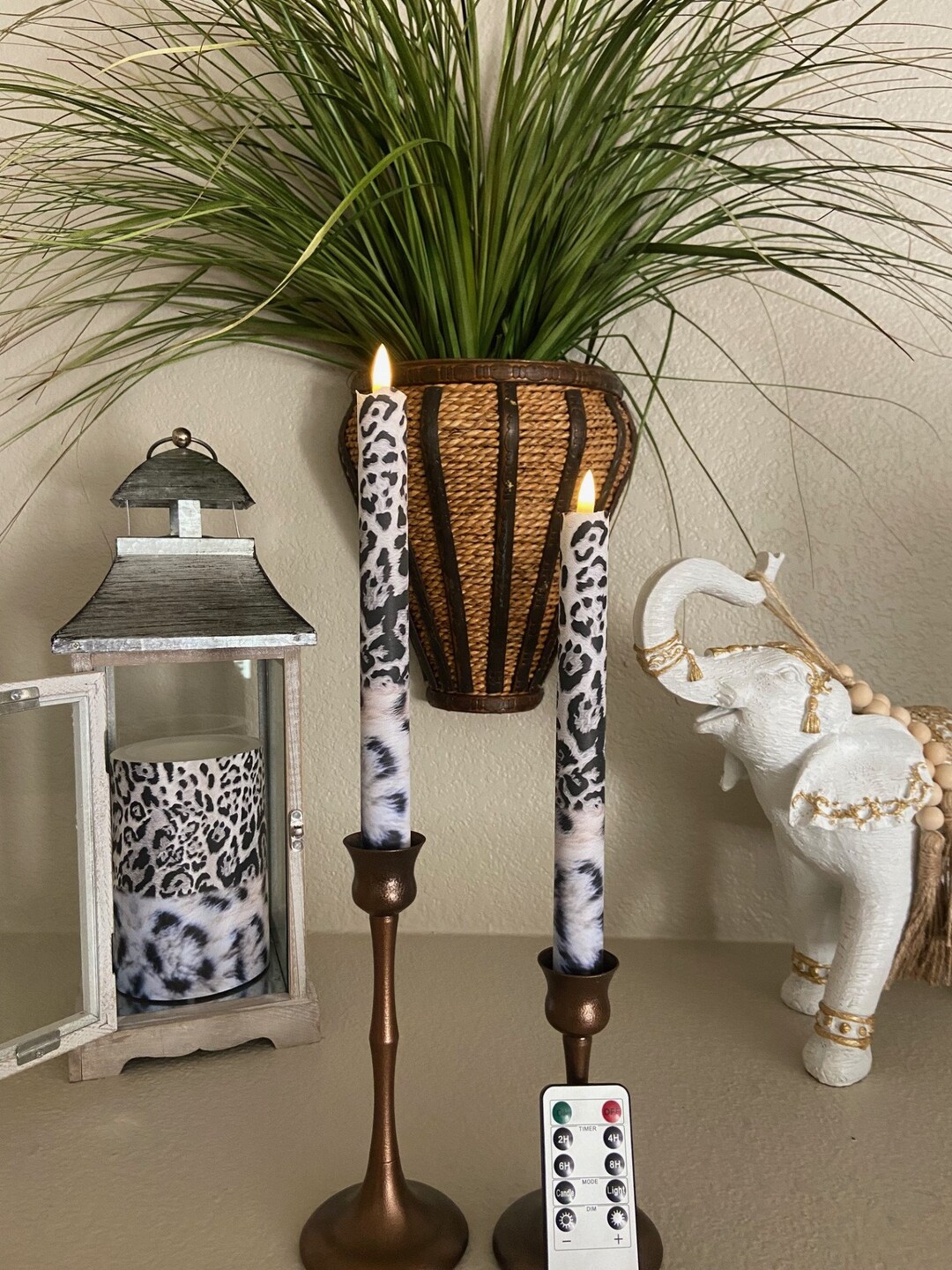 Snow Leopard, Wax, Flameless Tapers, Led Tapers, Tapers With Remote, 3d ...