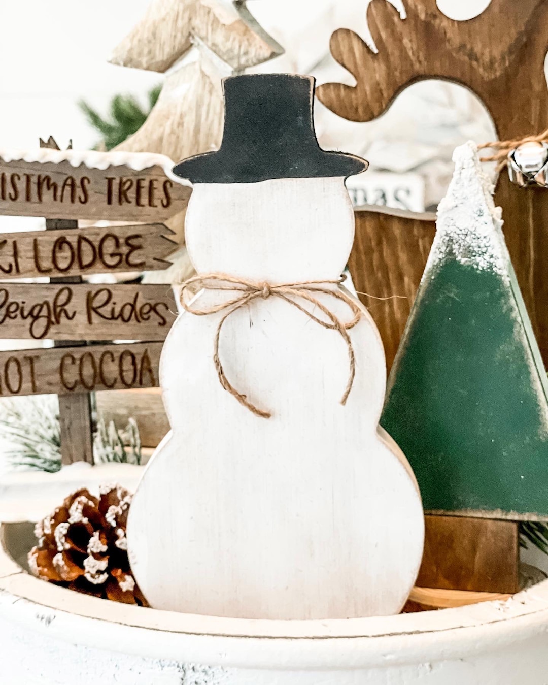 Snowman, Winter Decor, Christmas Decor, Wood Snowman, Rustic Christmas ...