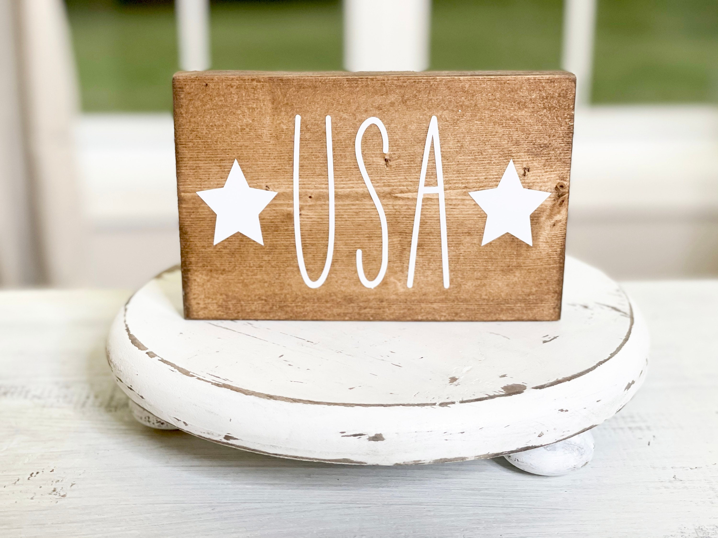Patriotic Decor, USA Sign, Farmhouse Signs, Patriotic Signs, Patriotic ...