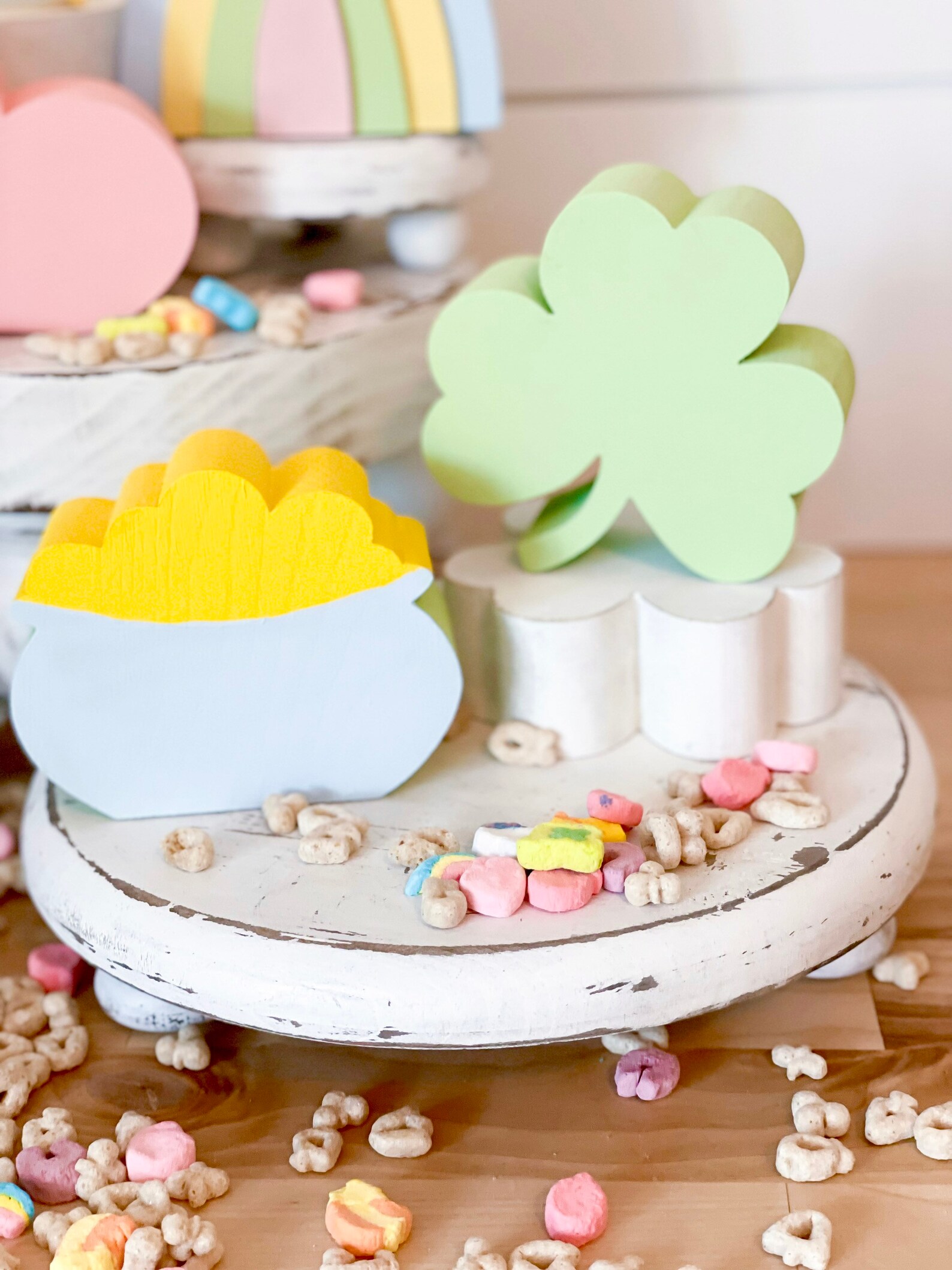 My Lucky Charm St. Patricks Decor Wood Shamrock Clover - Etsy