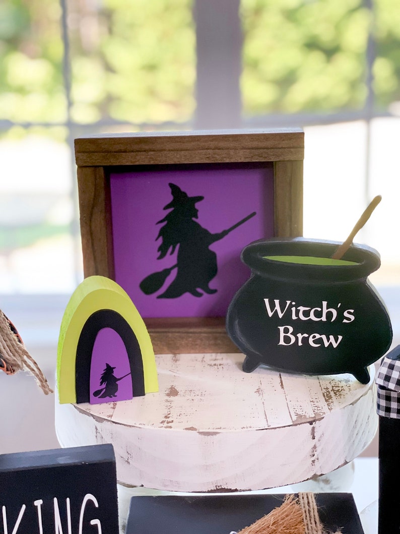 Halloween Decor, Halloween Sign, Witch Sign, Witch Theme, Farmhouse ...