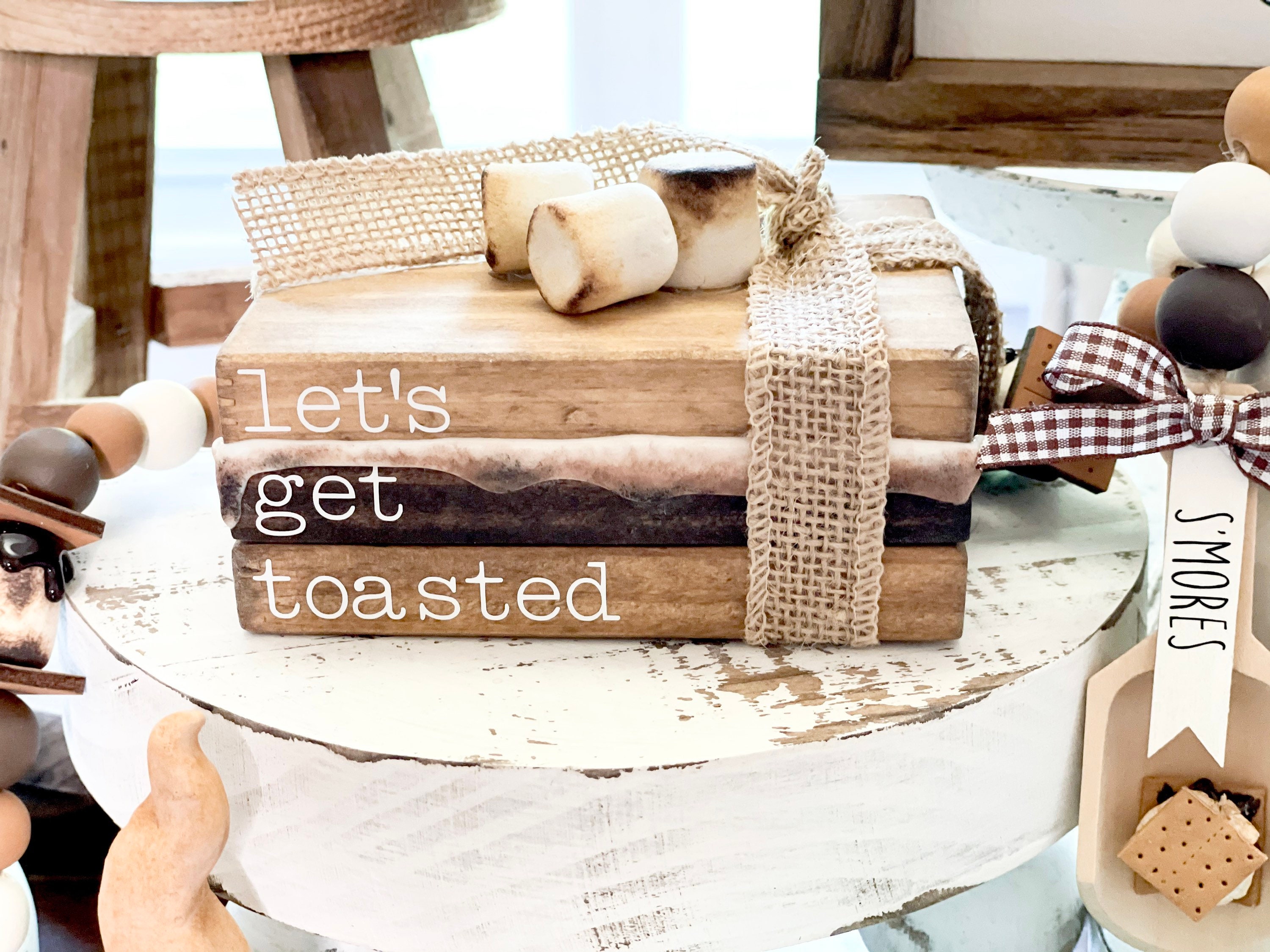 Smores Smores Bookstack Smores Theme Bookstack Tiered - Etsy Canada