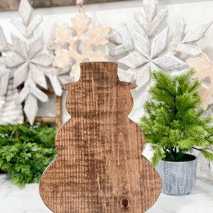 Snowman Riser, Wood Snowman, Handmade Snowman, Winter Decor, Farmhouse ...