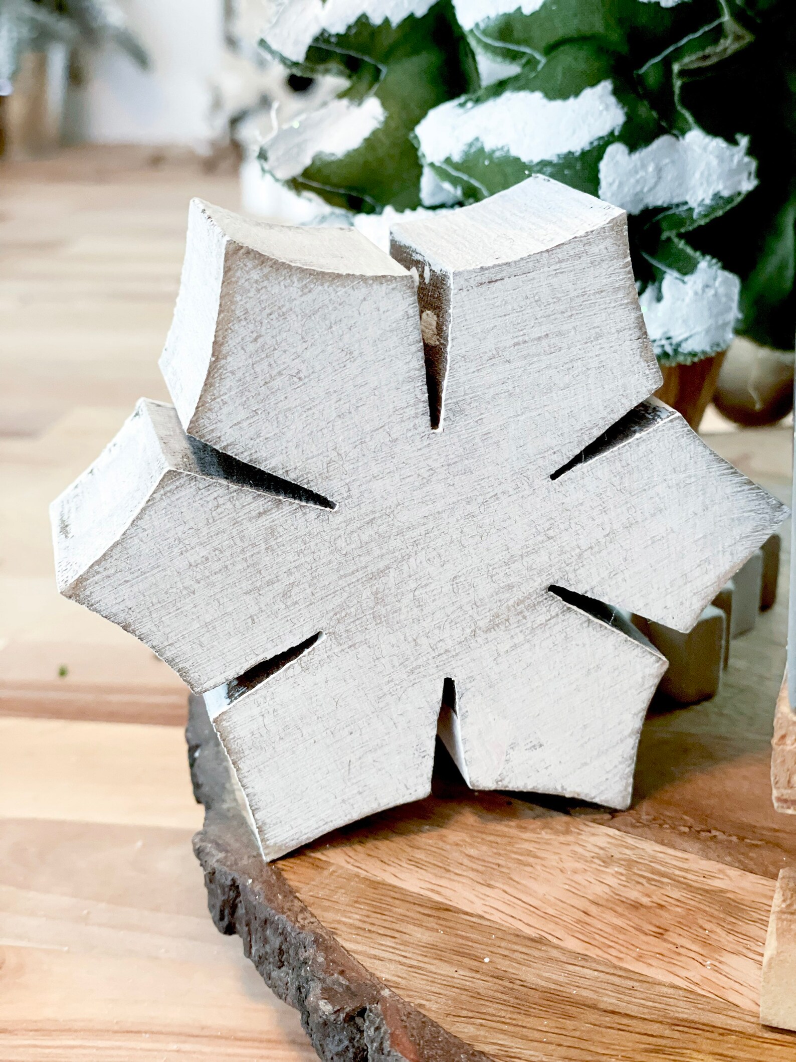 Wood Snowflake Winter Decor Christmas Decor Snowflakes - Etsy