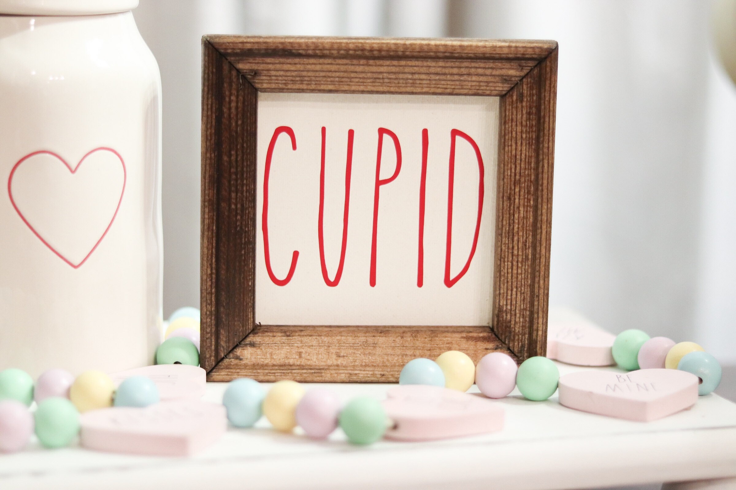Valentine Sign Valentines Decor Cupid Sign Farmhouse - Etsy