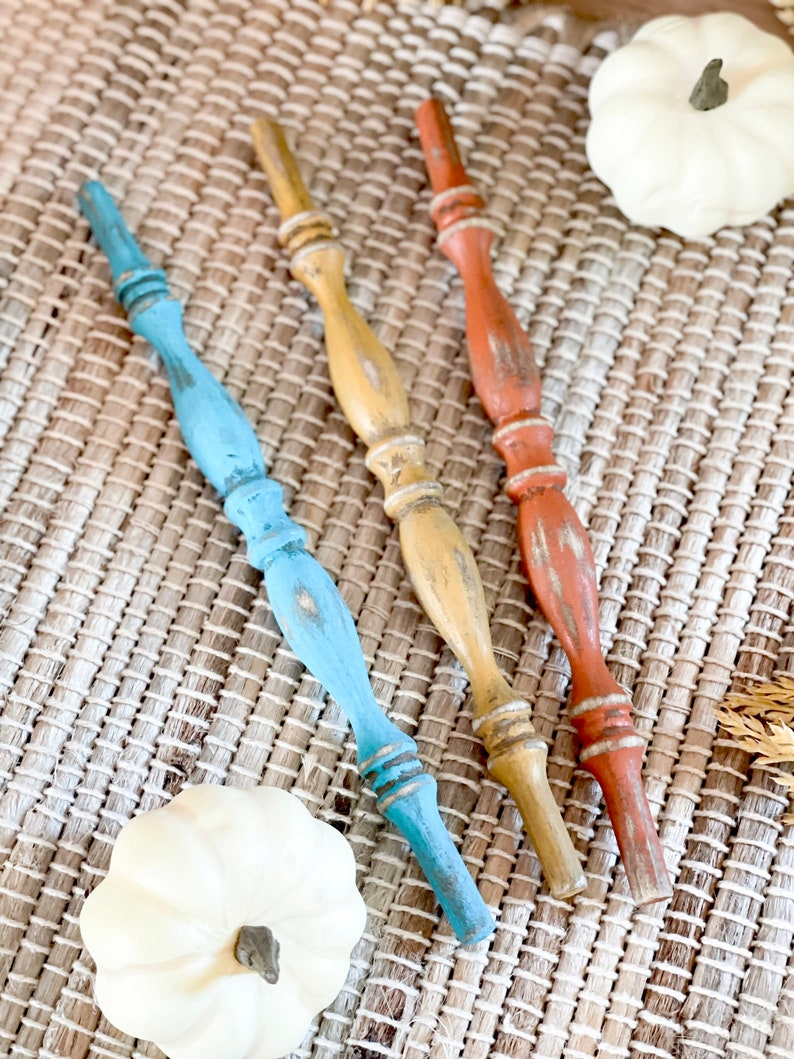 Wood Spindles, Fall Decor, Fall Display, Vintage Look Spindles, Vintage ...