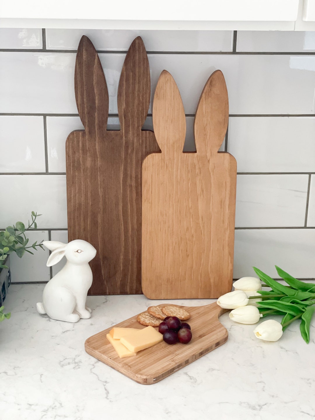 Bunny Ear Decorative Board, Bunny Ear Serving Board, Bunny Decor ...