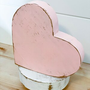 White Distressed Heart, Wooden Heart, Heart Decor, Valentine’s Decor - Etsy