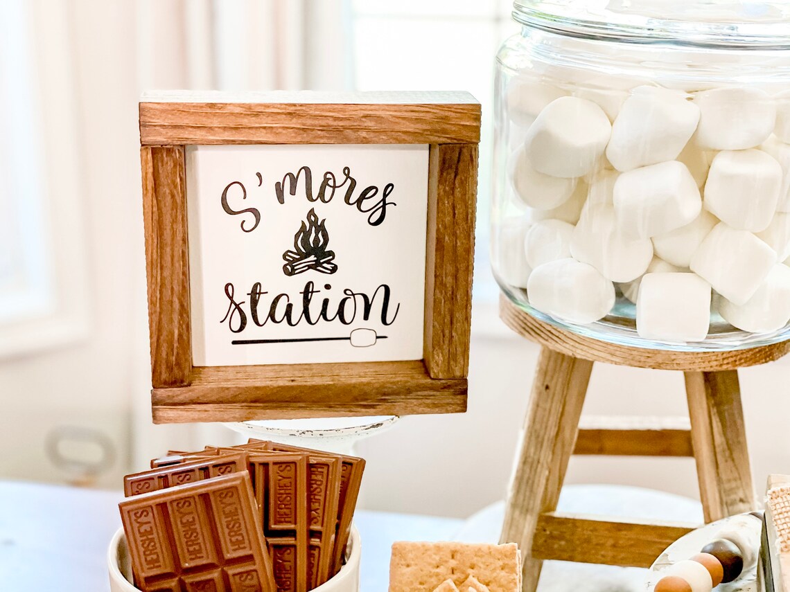 Smores Sign, S’mores Decor, Fall Decor, Smores Theme, Farmhouse Signs ...