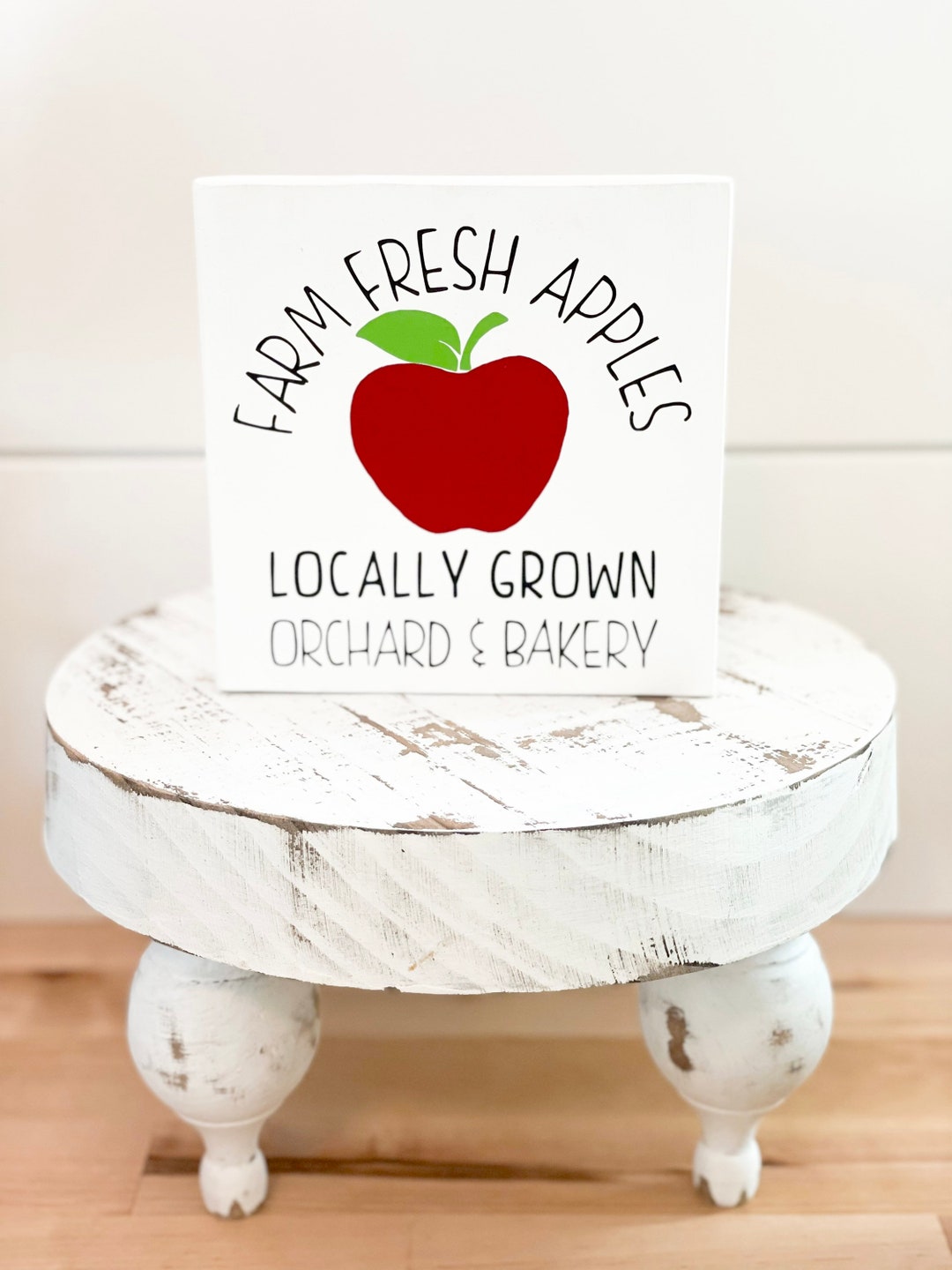 Apple Decor, Apple Sign, Fall Decor, Tiered Tray Decor, Apple Theme ...