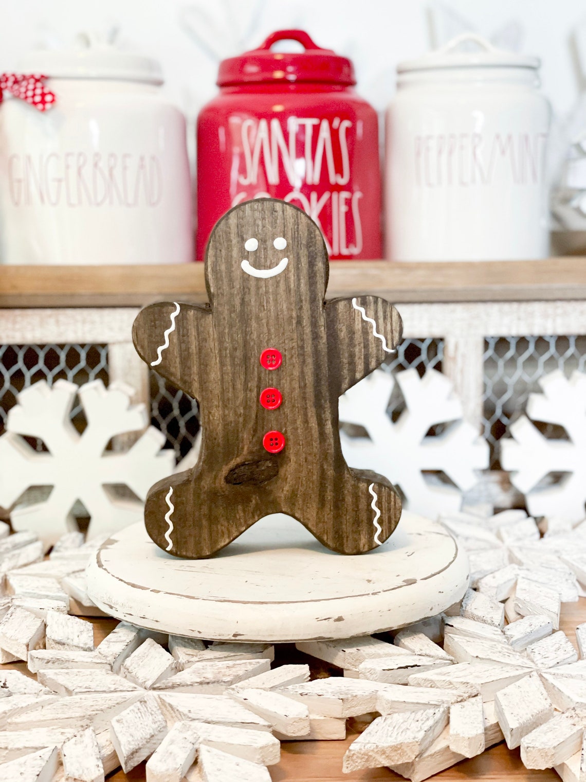 Gingerbread Man Wood Gingerbread Gingerbread Kitchen - Etsy