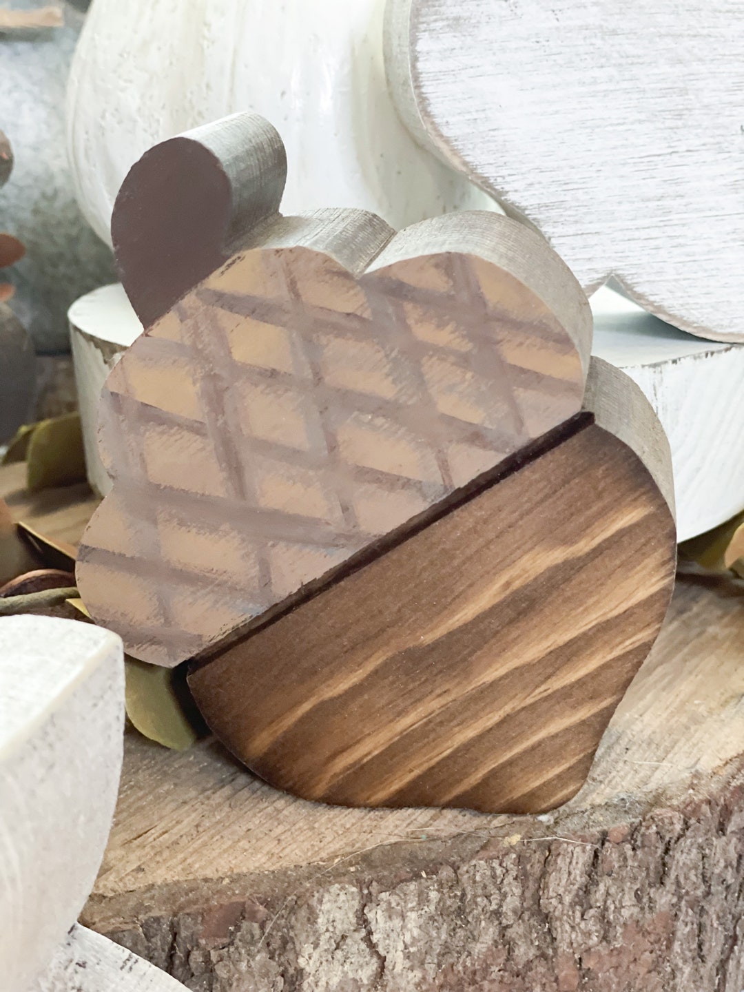 Acorn, Wood Acorn, Fall Tiered Tray Decor, Fall Decor, Acorn Decor ...