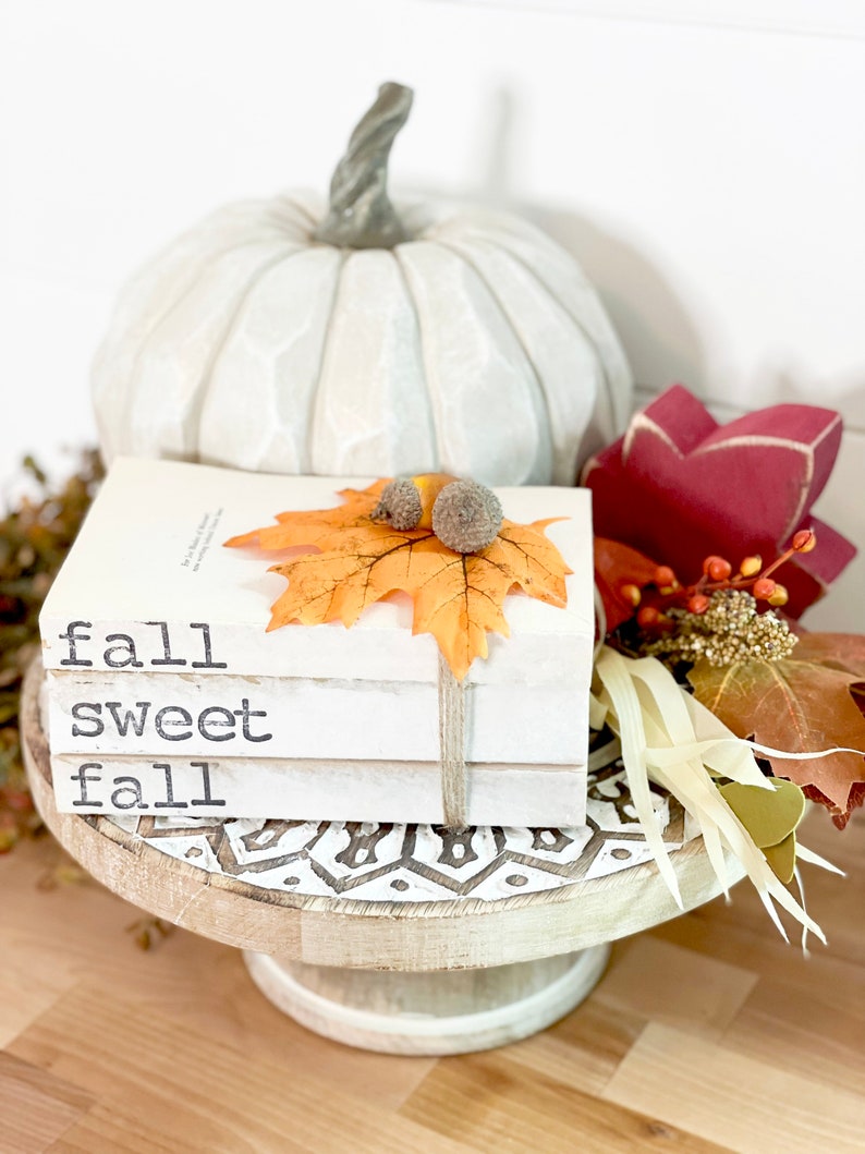 Bookstacks Fall Bookstacks Farmhouse Bookstacks Fall | Etsy