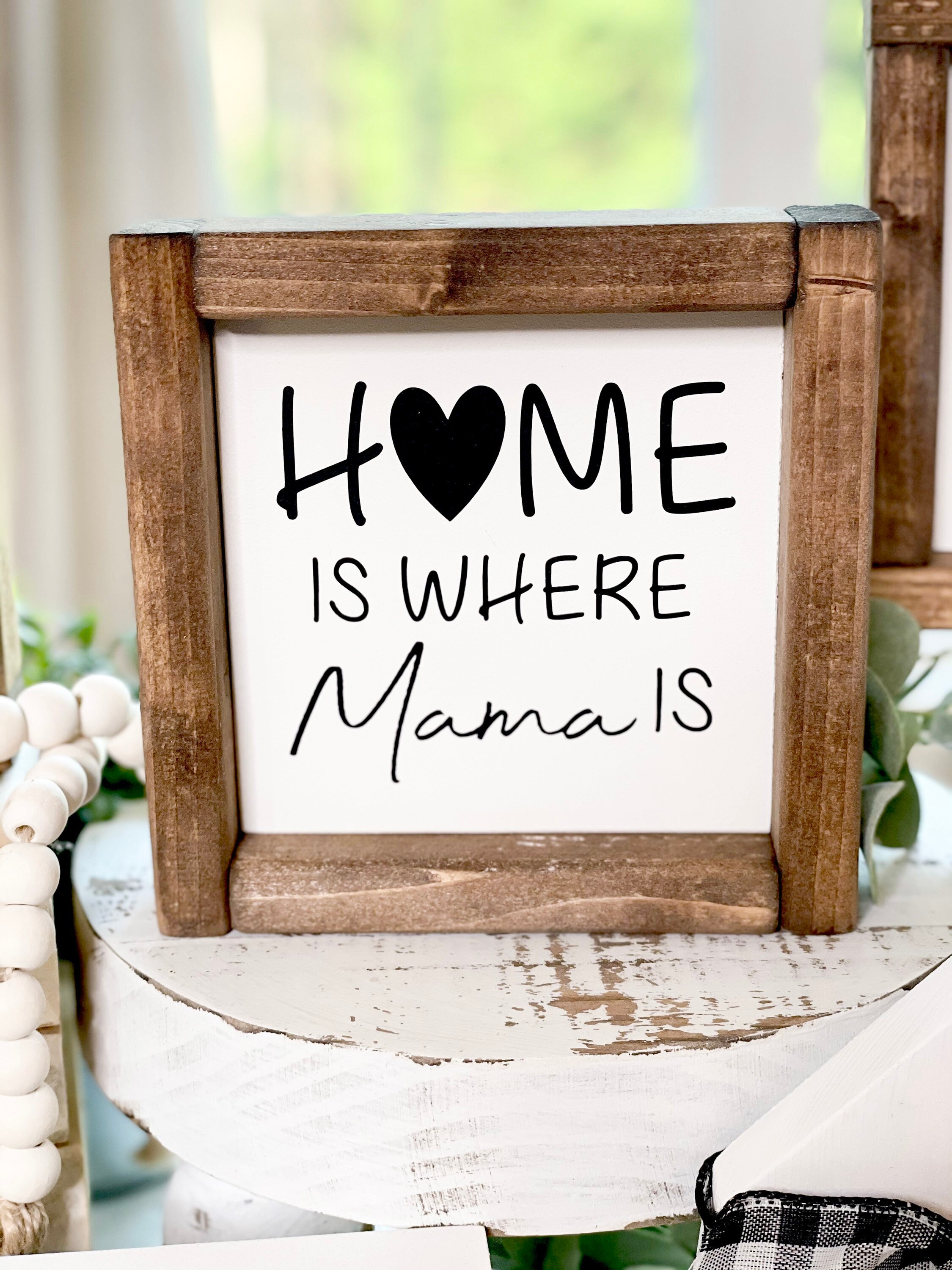 Mama sign Mothers Day sign mom signs Mothers Day gift | Etsy