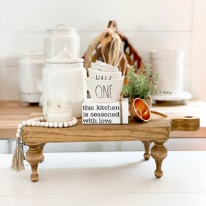 Cutting Board Riser, Riser, Farmhouse Riser, Pedestal Riser, Cutting ...