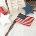 Spindle Flags, American Flag, Patriotic Decor, Vintage Spindles ...