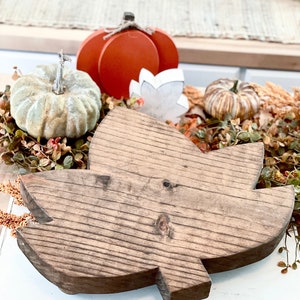 Leaf Shaped Riser, Maple Leaf, Farmhouse Riser, Fall Decor, Wood Leaf, Handmade Leaf, Leaf Riser ...
