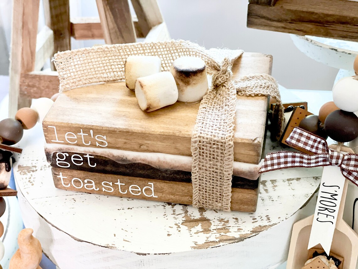 Smores Smores Bookstack Smores Theme Bookstack Tiered - Etsy