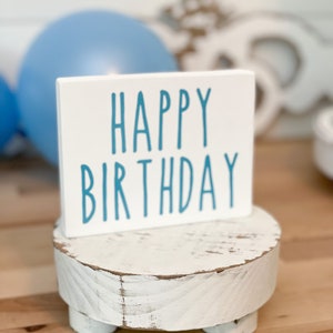 Birthday Decor, Happy Birthday Sign, Farmhouse Signs, Birthday Tiered ...