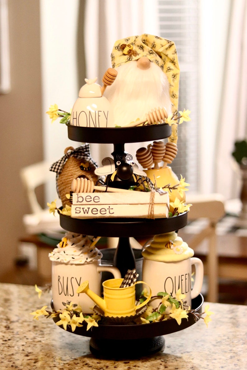 Bee bookstack stamped books bookstacks farmhouse bookstack | Etsy