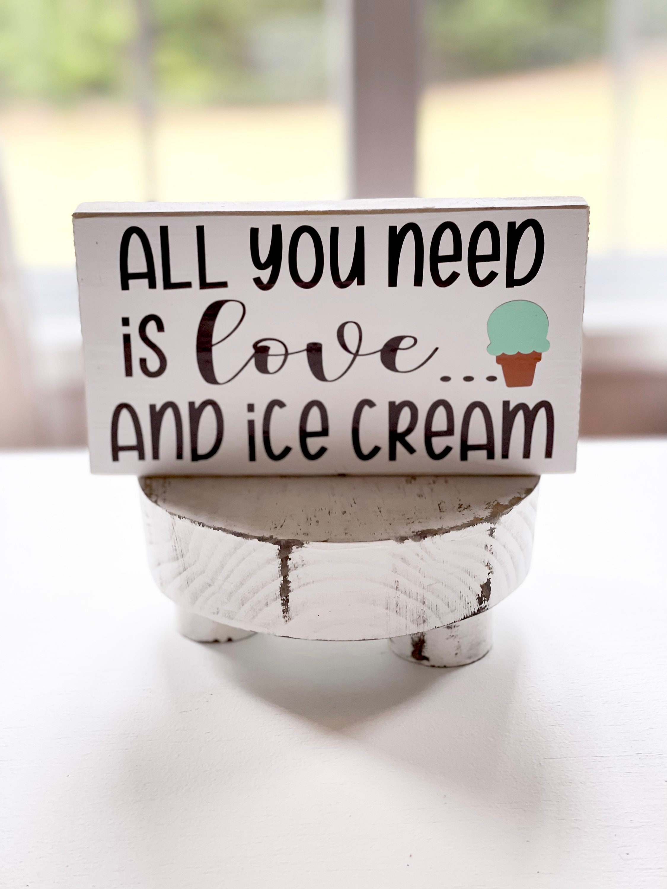 Ice cream decor ice cream sign farmhouse ice cream tiered | Etsy