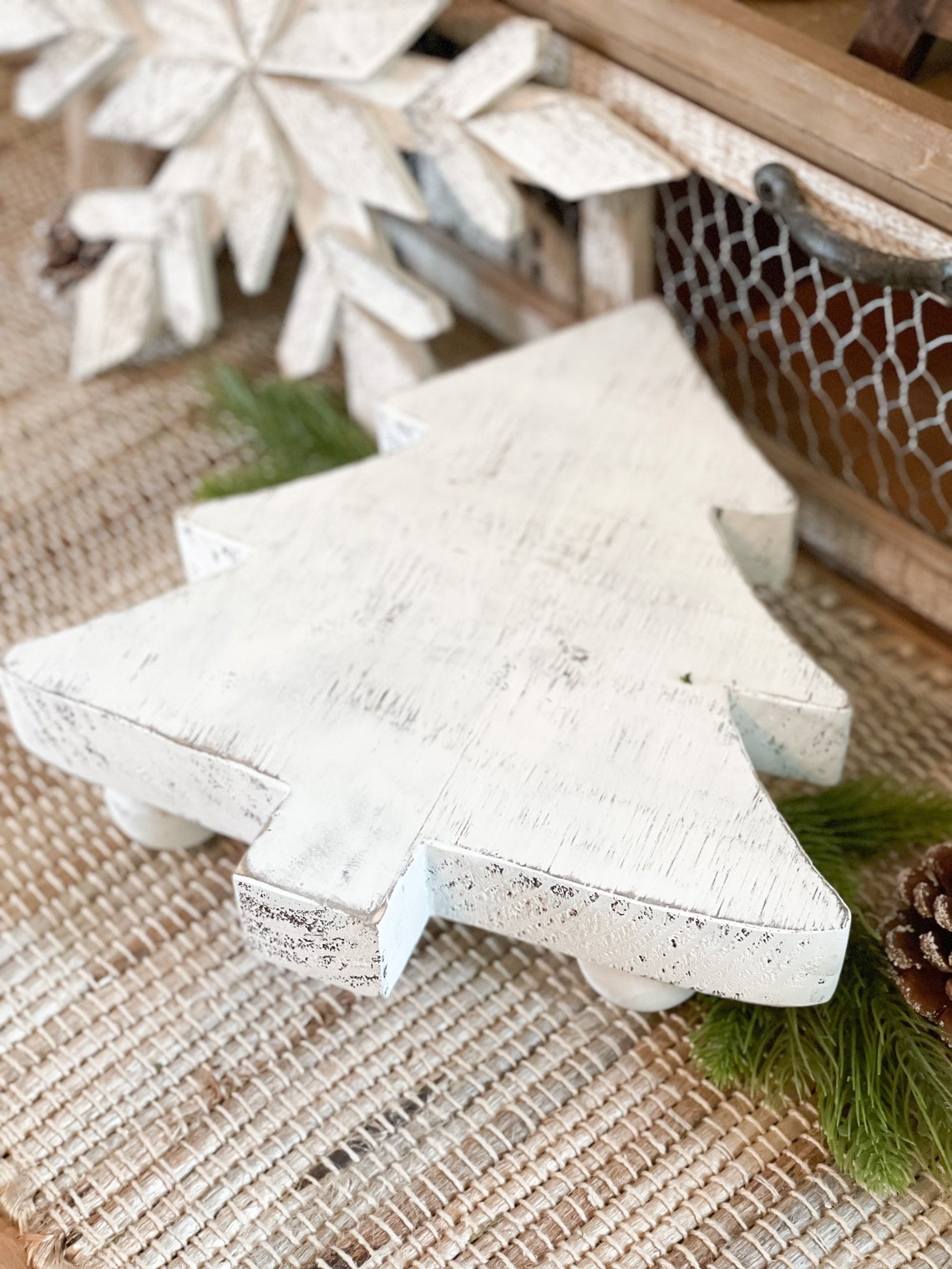 Christmas Tree Riser, Riser, Farmhouse Riser, Christmas Decor, Wood ...