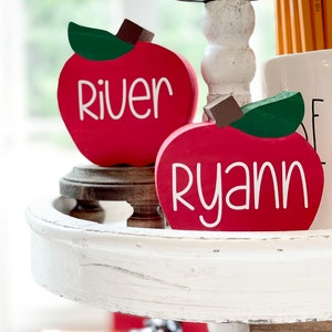 Wood Apple, Back to School Tiered Tray Decor, School Decor, Farmhouse ...