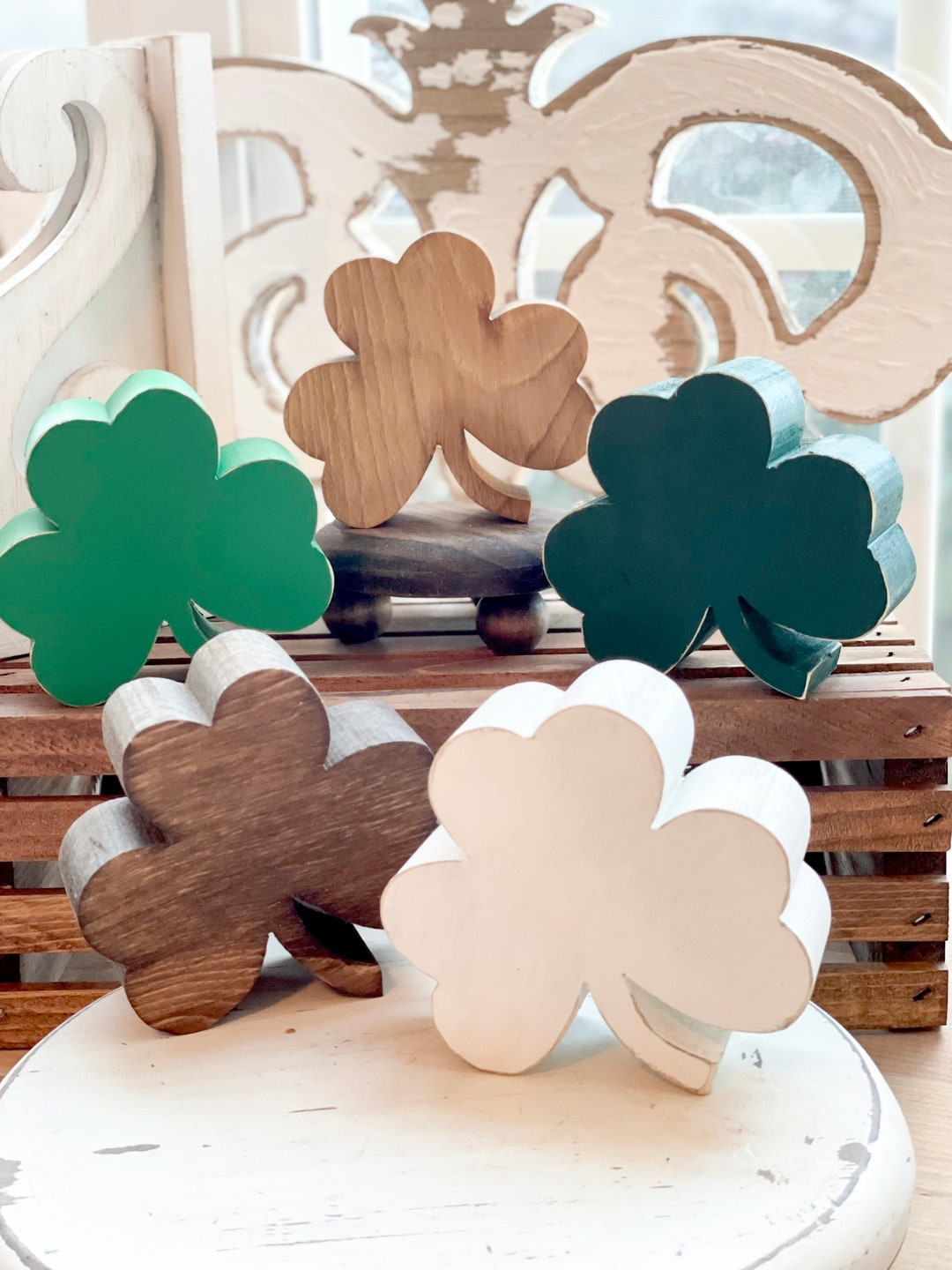 Wood Shamrock, Shamrock Decor, St. Patrick’s Decor, St. Patrick’s ...