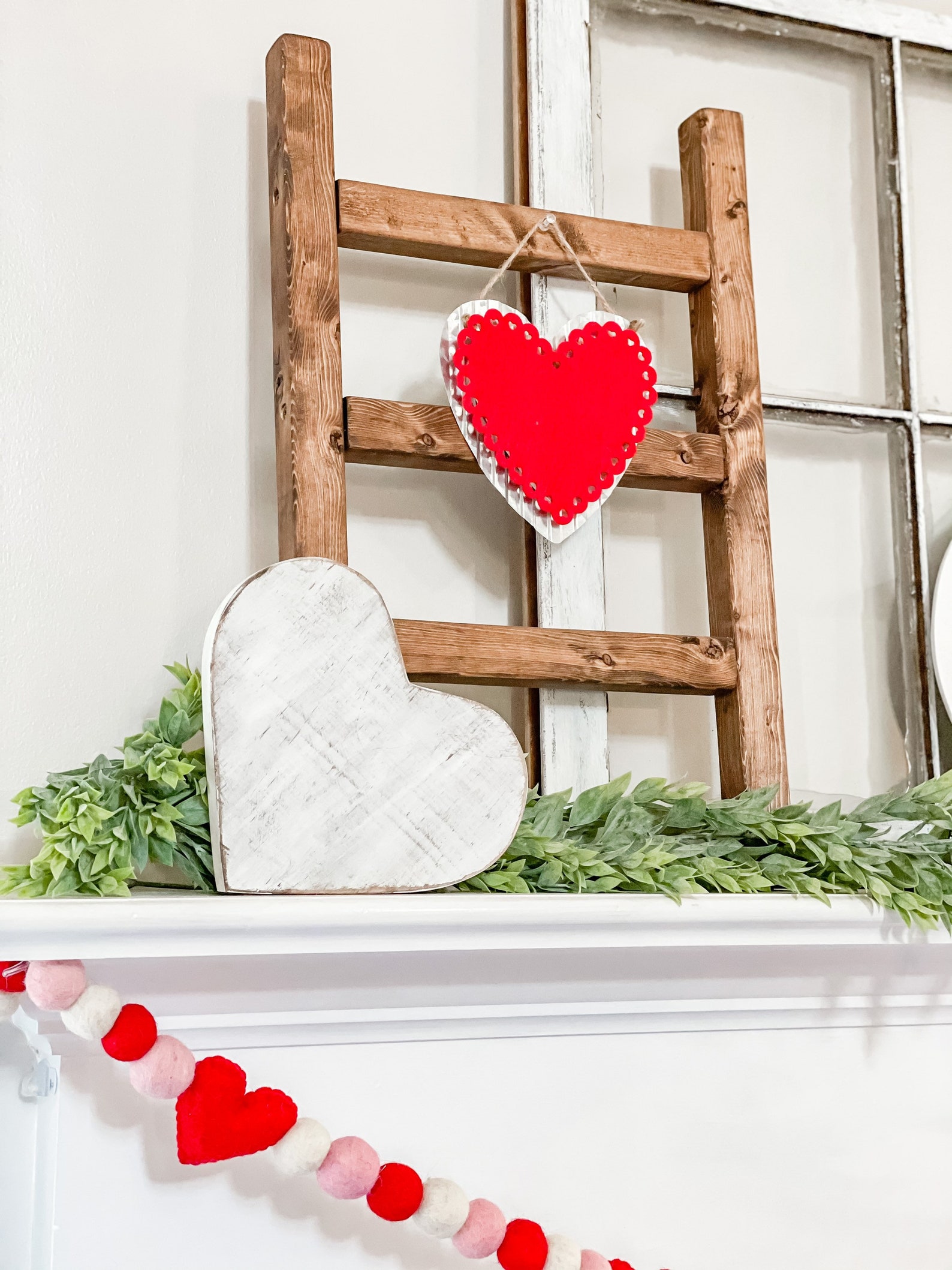 White Distressed Heart, Wooden Heart, Heart Decor, Valentine’s Decor - Etsy