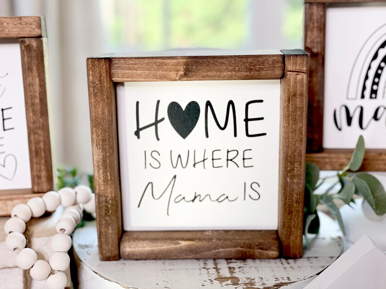 Mama sign Mothers Day sign mom signs Mothers Day gift | Etsy