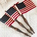 Spindle Flags, American Flag, Patriotic Decor, Vintage Spindles ...