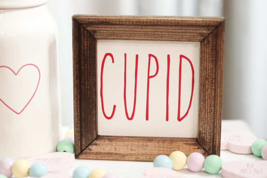 Valentine Sign Valentines Decor Cupid Sign Farmhouse - Etsy