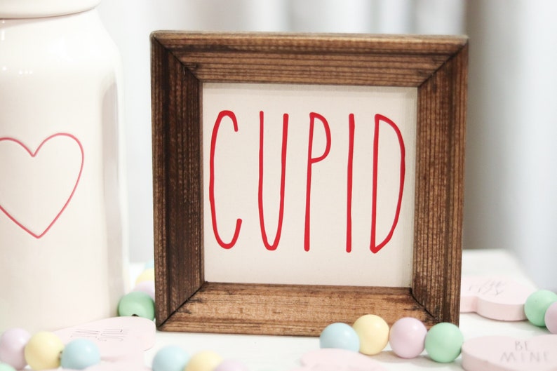 Valentine Sign Valentines Decor Cupid Sign Farmhouse - Etsy